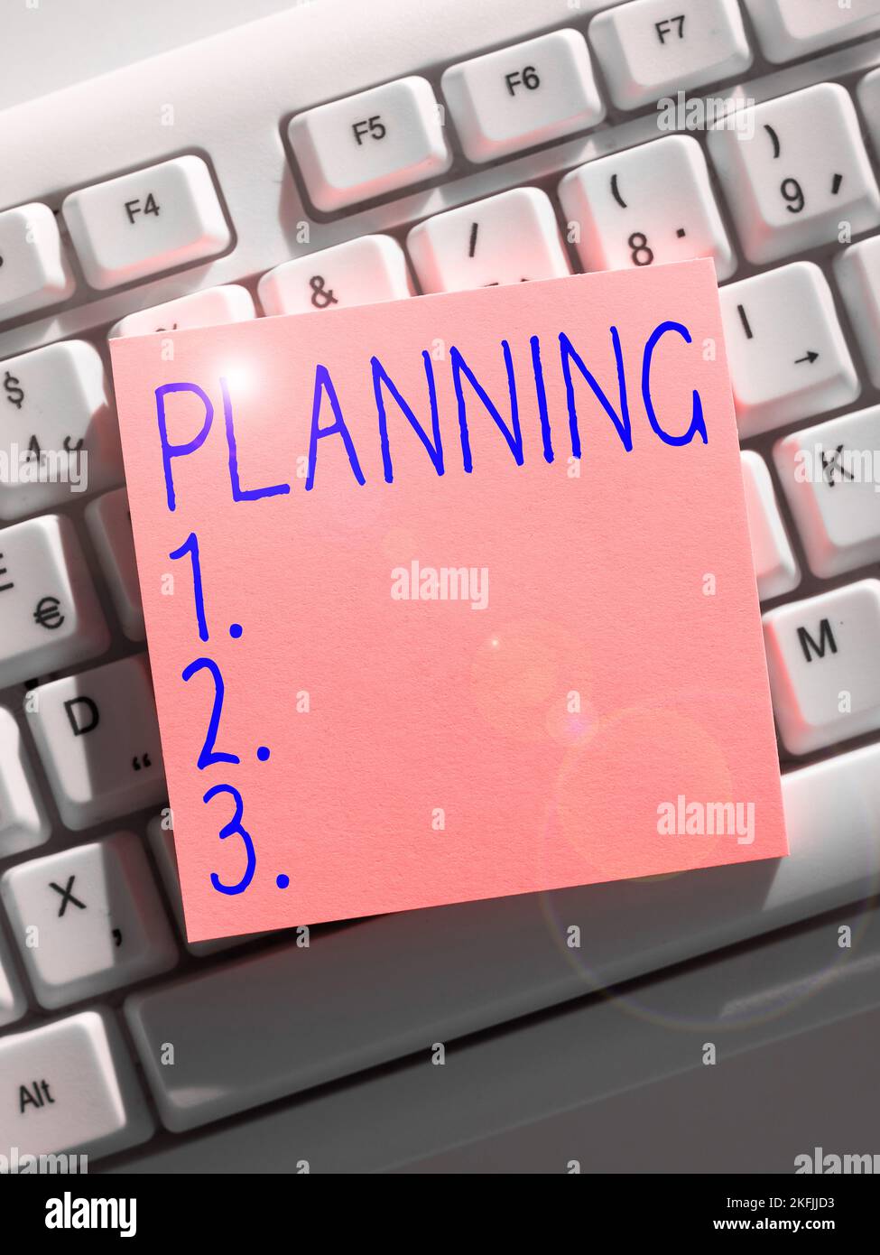 Handwriting text Planning. Concept meaning process of thinking about ...