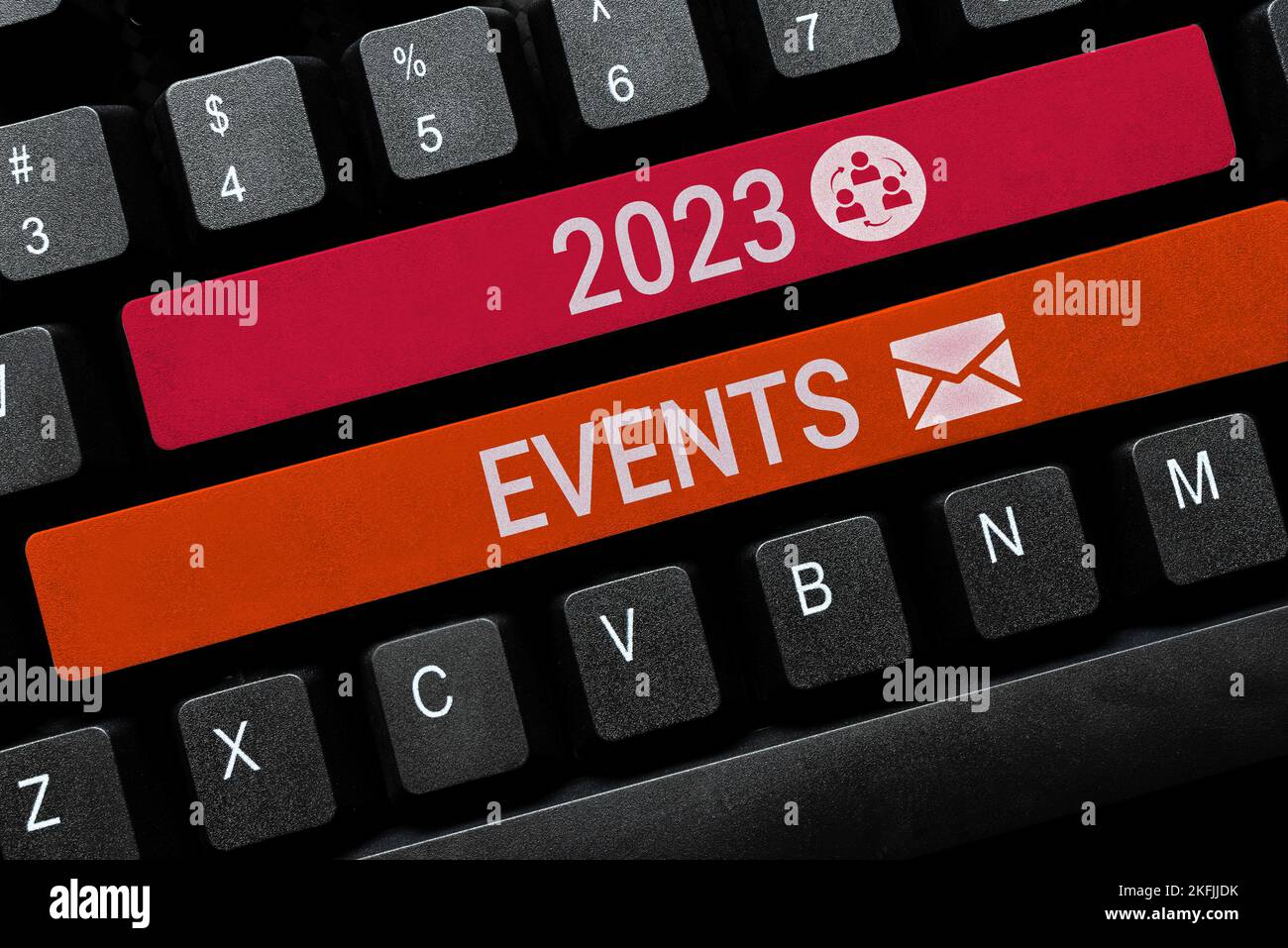 Text showing inspiration 2023 Events. Business approach New year ...
