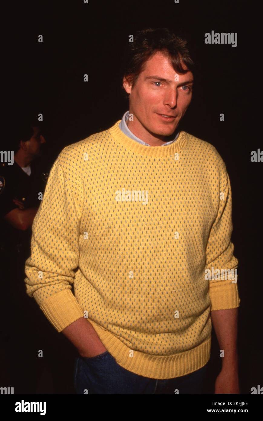Christopher Reeve at the premiere of She's Out of Control in Los Angles ...