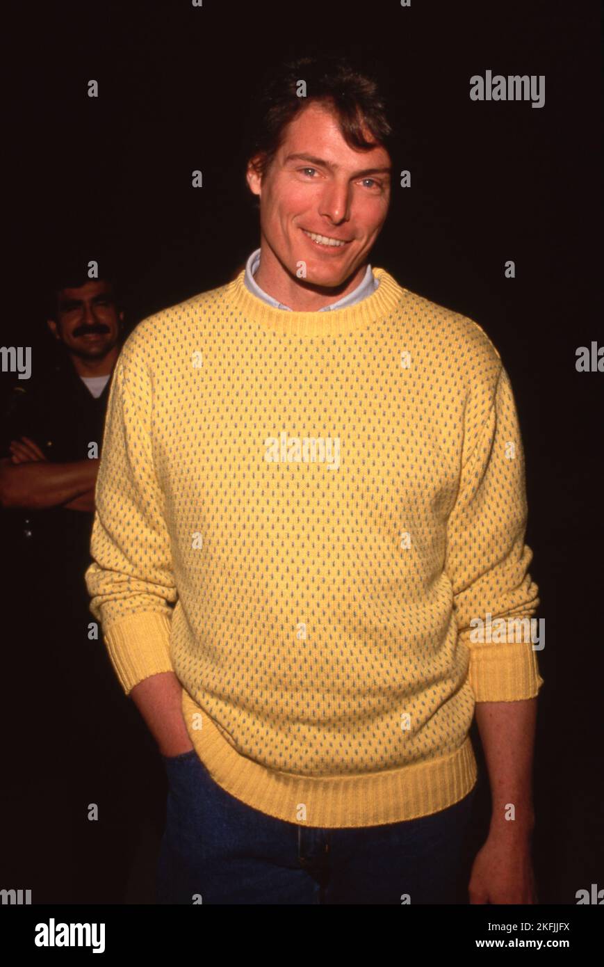 Christopher Reeve at the premiere of She's Out of Control in Los Angles ...