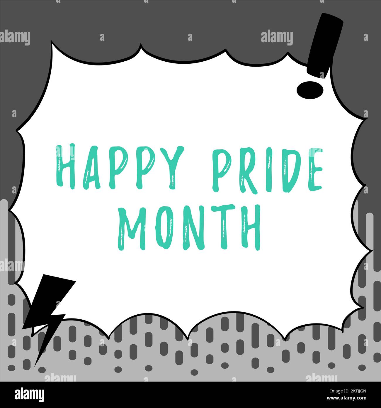 Text caption presenting Happy Pride Month. Business approach period of ...