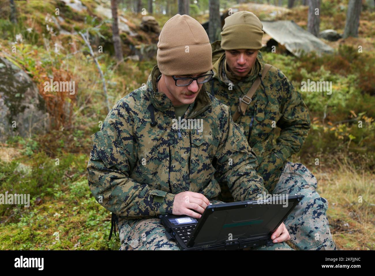 U.S. Marine Corps 1st Lt. Forth Naisang (left), Littoral Engineer ...