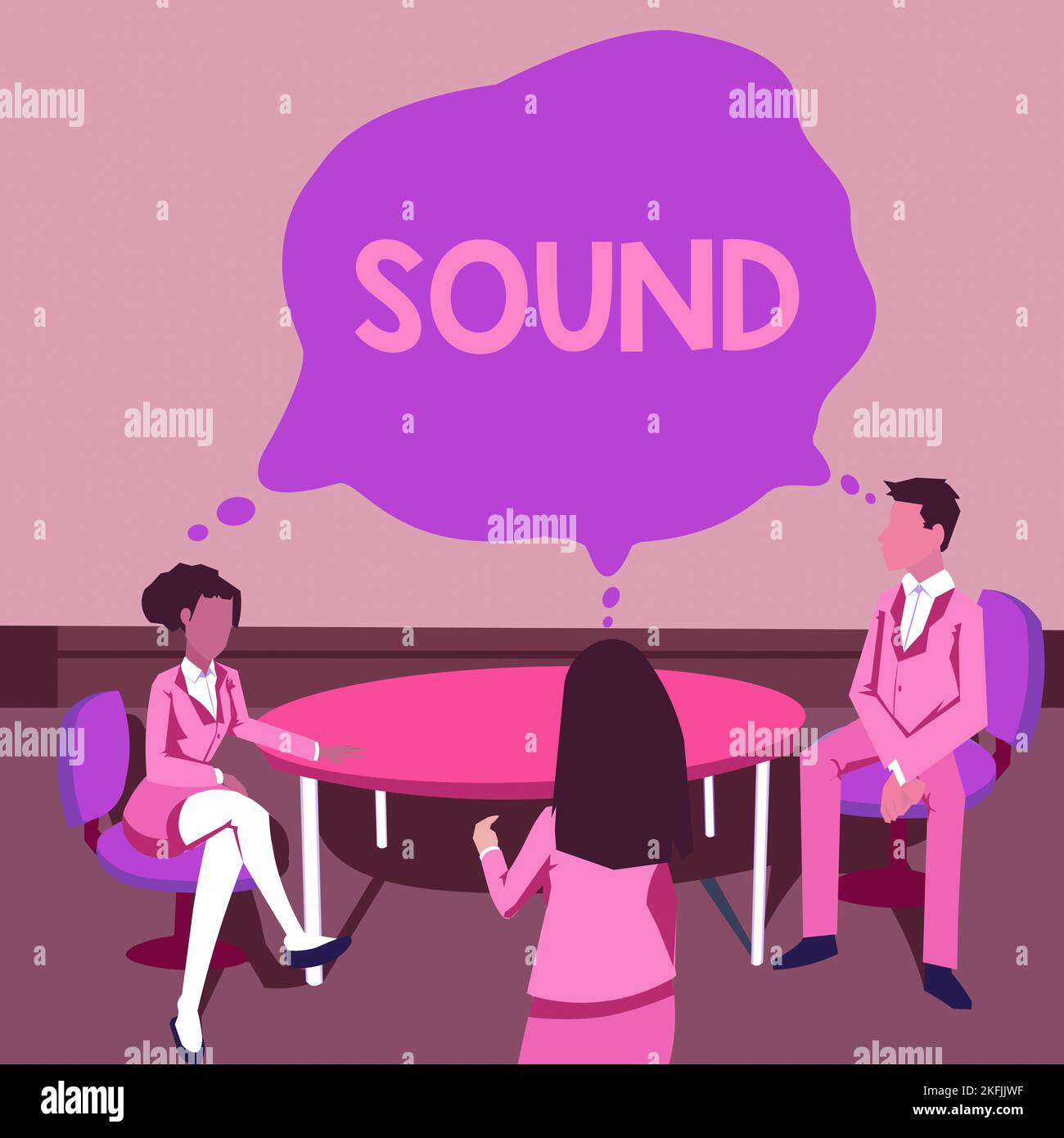 Writing displaying text Sound. Business idea vibrations that travel ...