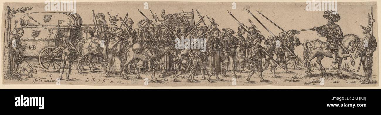 The Baggage Train with the Sergeant-Major Stock Photo - Alamy