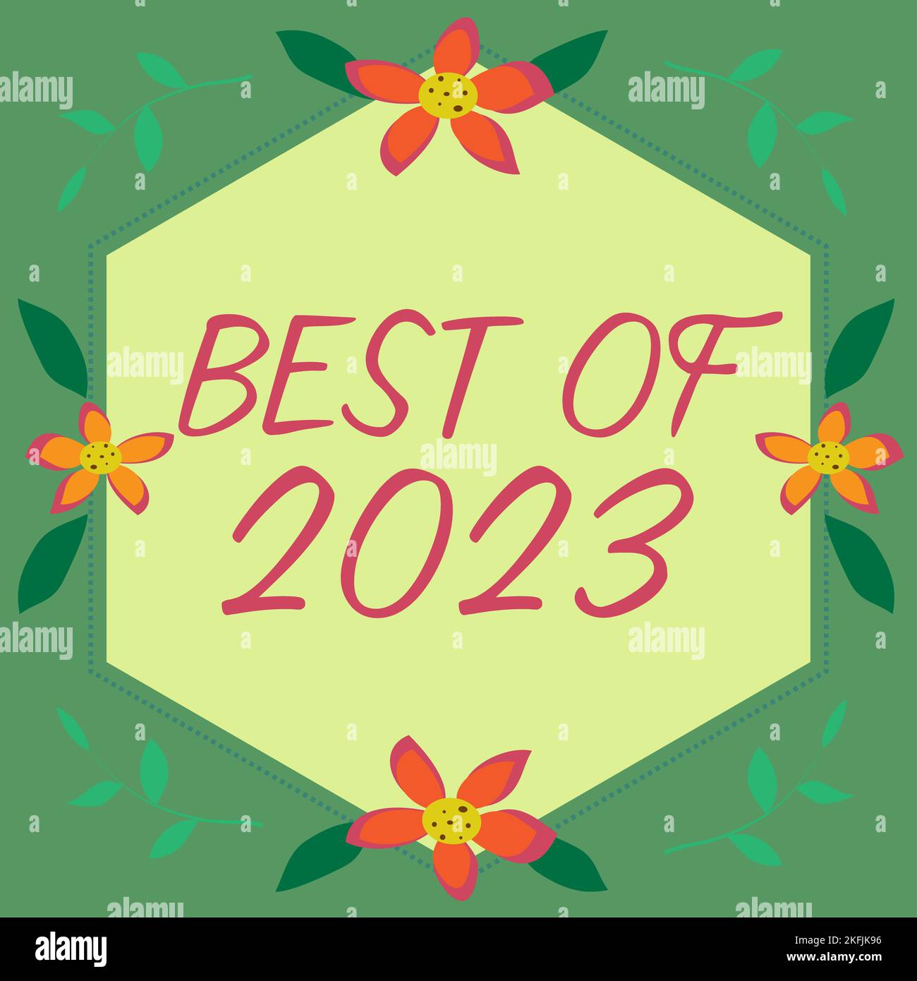 Text caption presenting Best Of 2023. Internet Concept great and ...