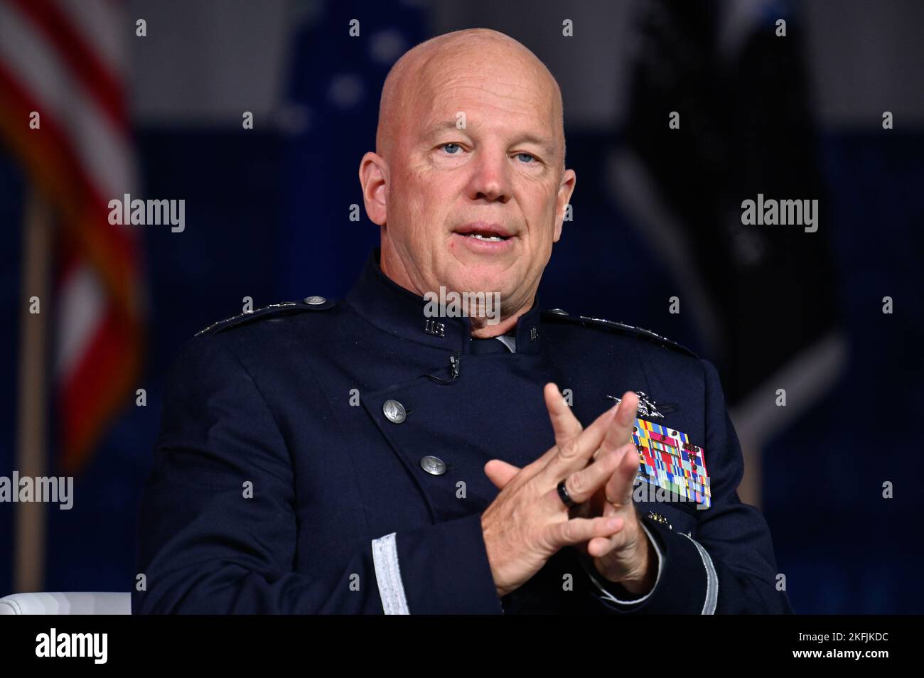 Chief of Space Operations Gen. John W. “Jay” Raymond speaks about ...