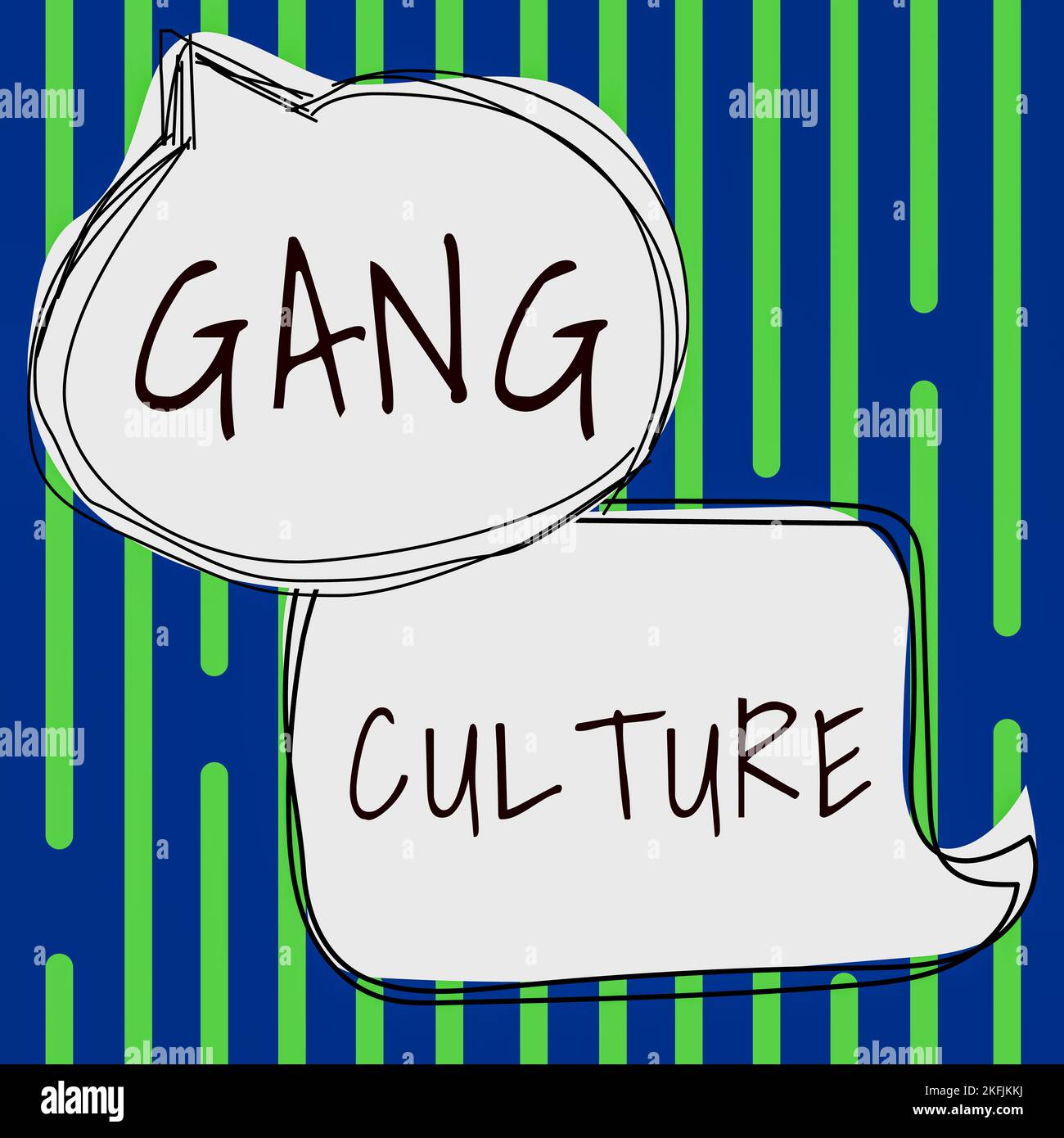 Sign displaying Gang Culture. Business approach particular organization ...