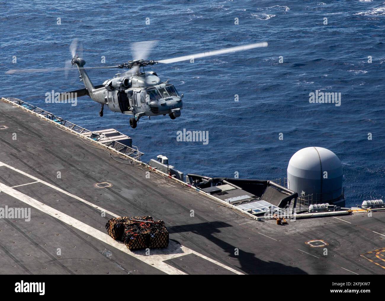 220920-N-EL850-1210 ADRIATIC SEA (Sept. 20 2022) An MH-60S Nighthawk ...