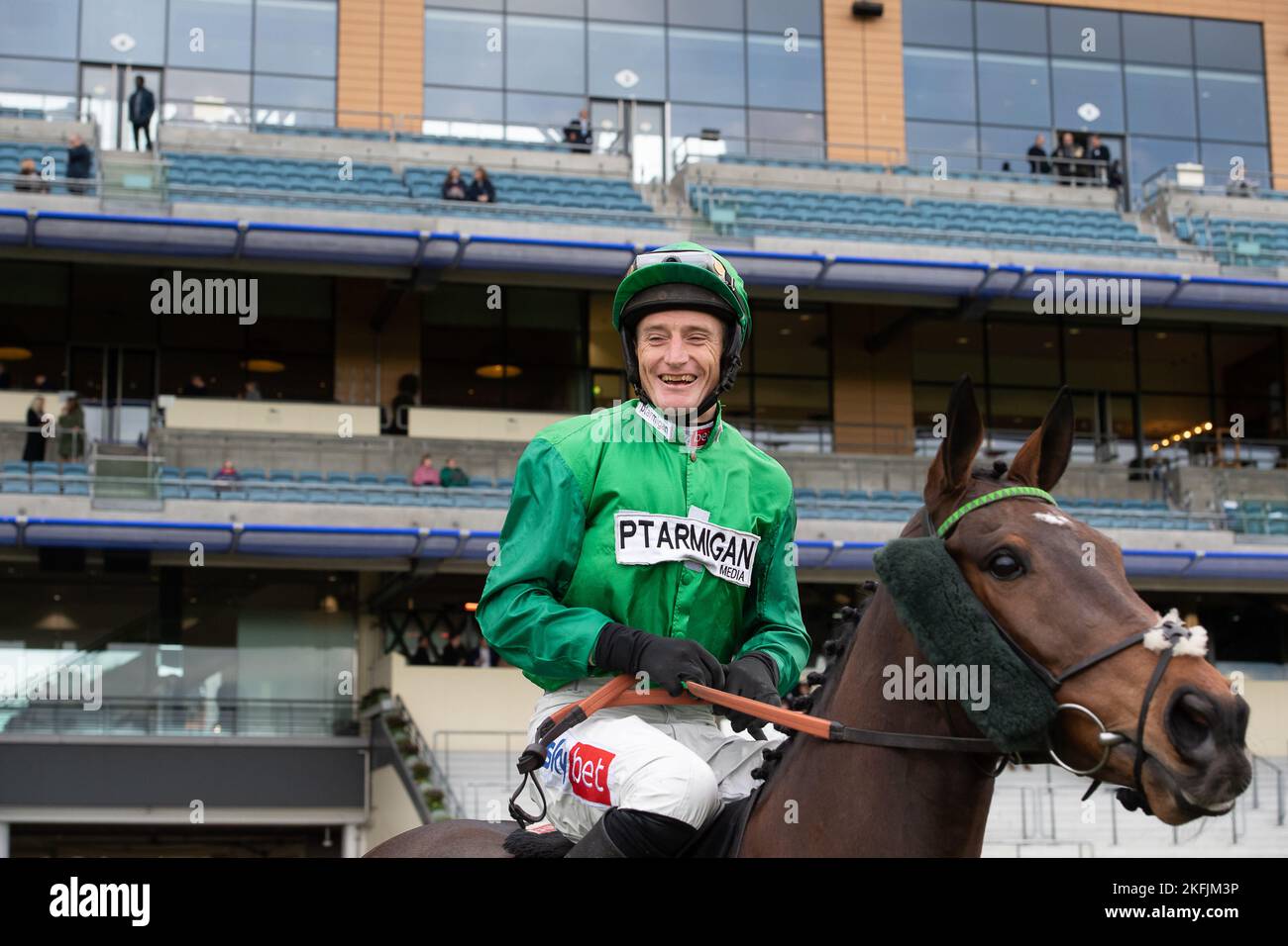 Ascot, Berkshire, UK. 18th November, 2022. Jockey Daryl Jacob riding ...