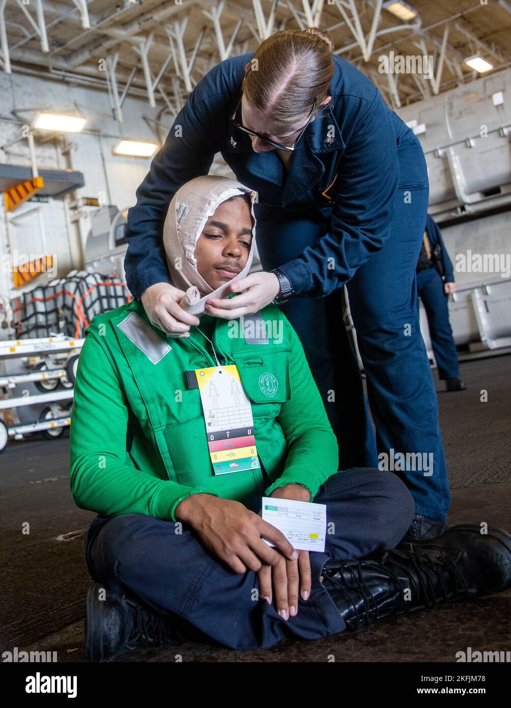Hospital Corpsman 3rd Class Elizabeth Mobray, right, from Tucson ...