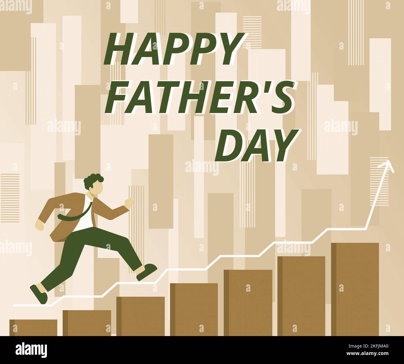 Hand writing sign Happy Father's Day. Business showcase time of year to ...