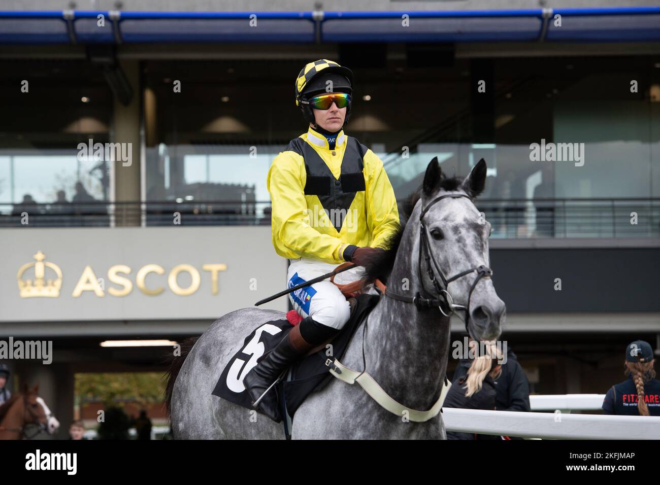 Ascot, Berkshire, UK. 18th November, 2022. Jockey Brendan Powell riding ...