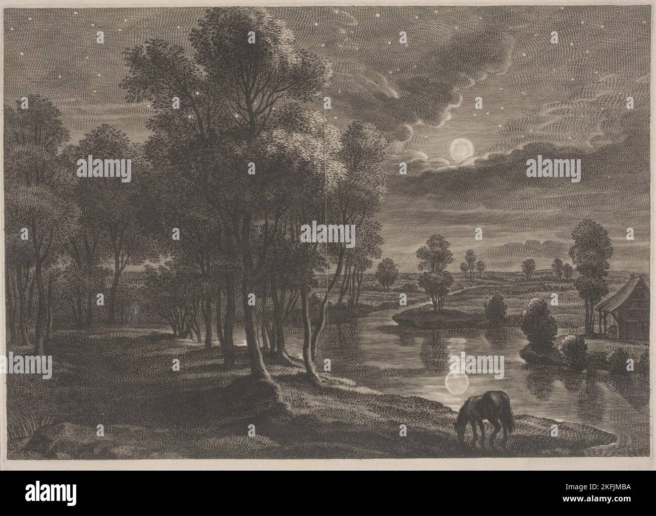 Moonlit river hi-res stock photography and images - Alamy