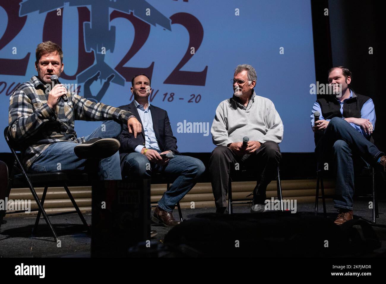 Vancouver, USA. 18th Nov, 2022. A panel discussion features (L to R ...