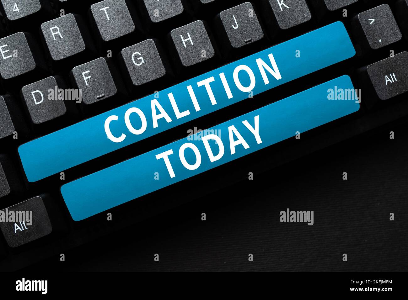 Text sign showing Coalition. Business showcase a temporary alliance of ...