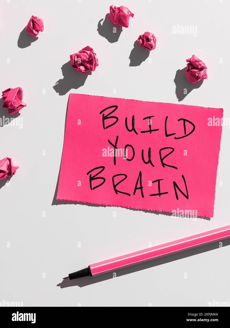 Sign displaying Build Your Brain. Word Written on mental activities to ...