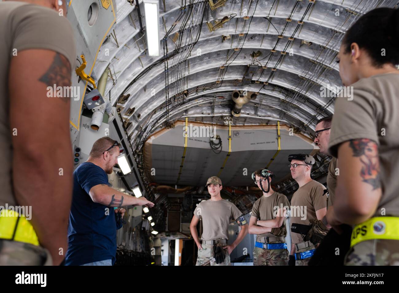 U.S. Air Force Airmen assigned to the 305th Aircraft Maintenance ...