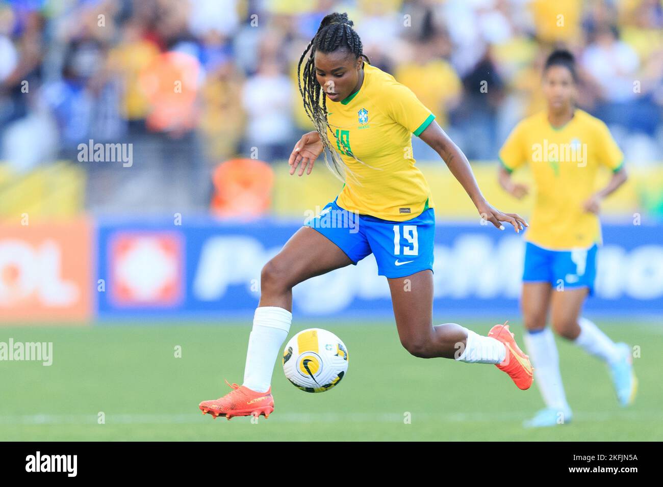 SAO PAULO, BRAZIL - NOVEMBER 15: Ludmila of Brazil during the friendly ...
