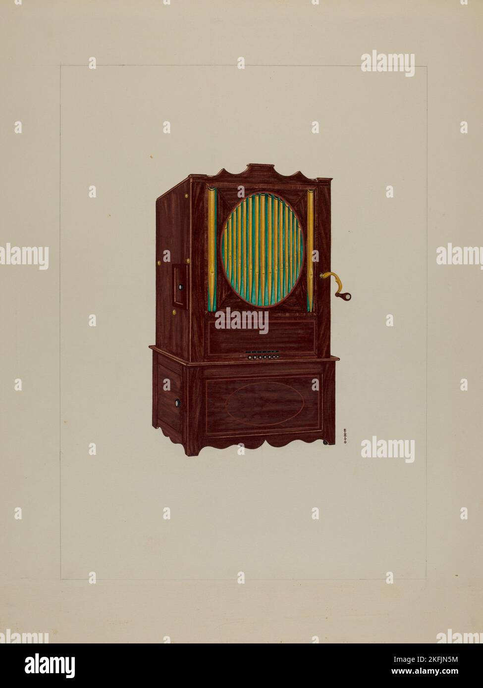 Hand cranked organ hi-res stock photography and images - Alamy