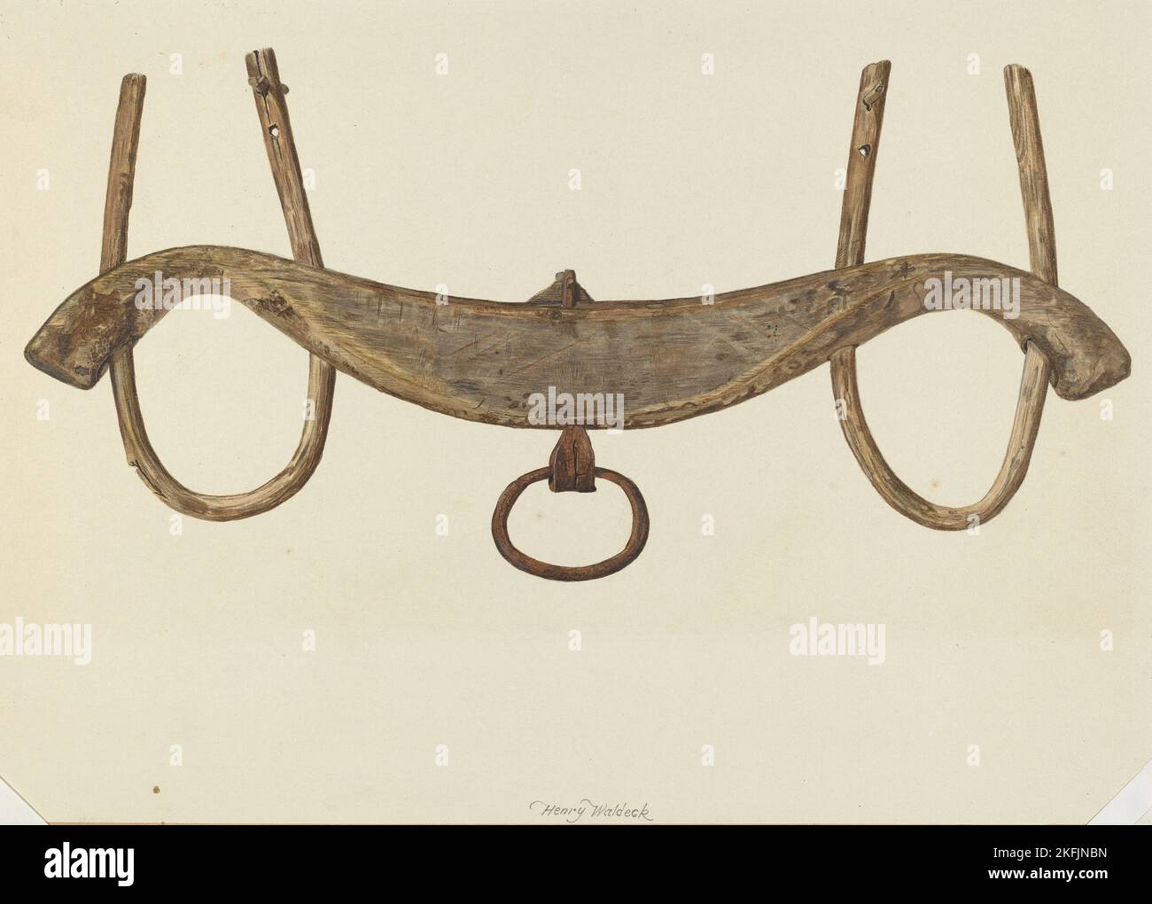 Oxen Yoke, c. 1938 Stock Photo - Alamy