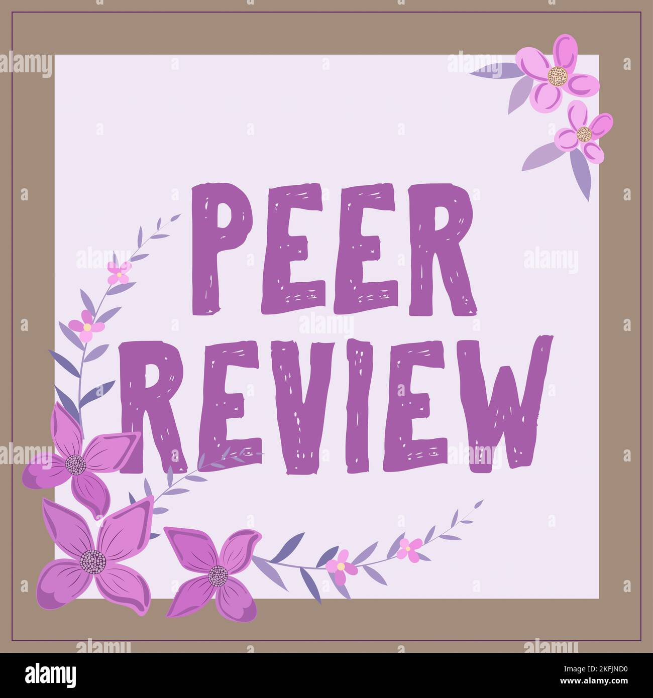 Conceptual caption Peer Review. Business showcase To be peaceful happy ...