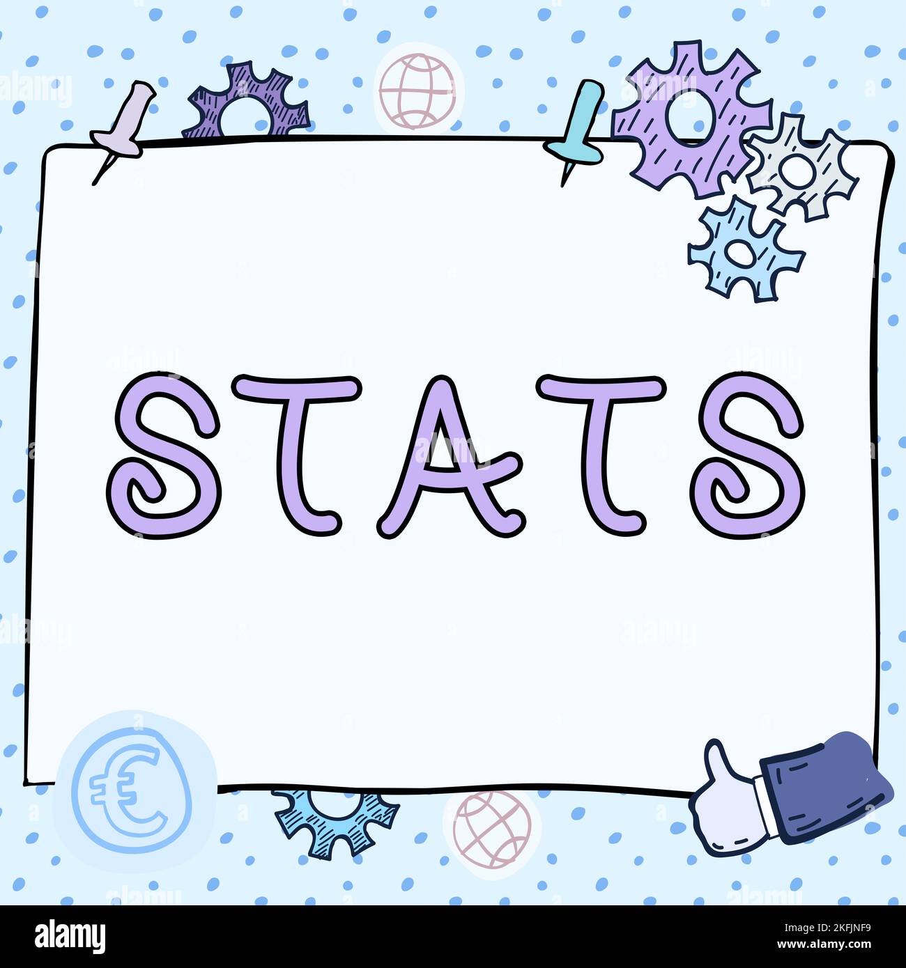Hand writing sign Stats. Business approach practice or science of ...
