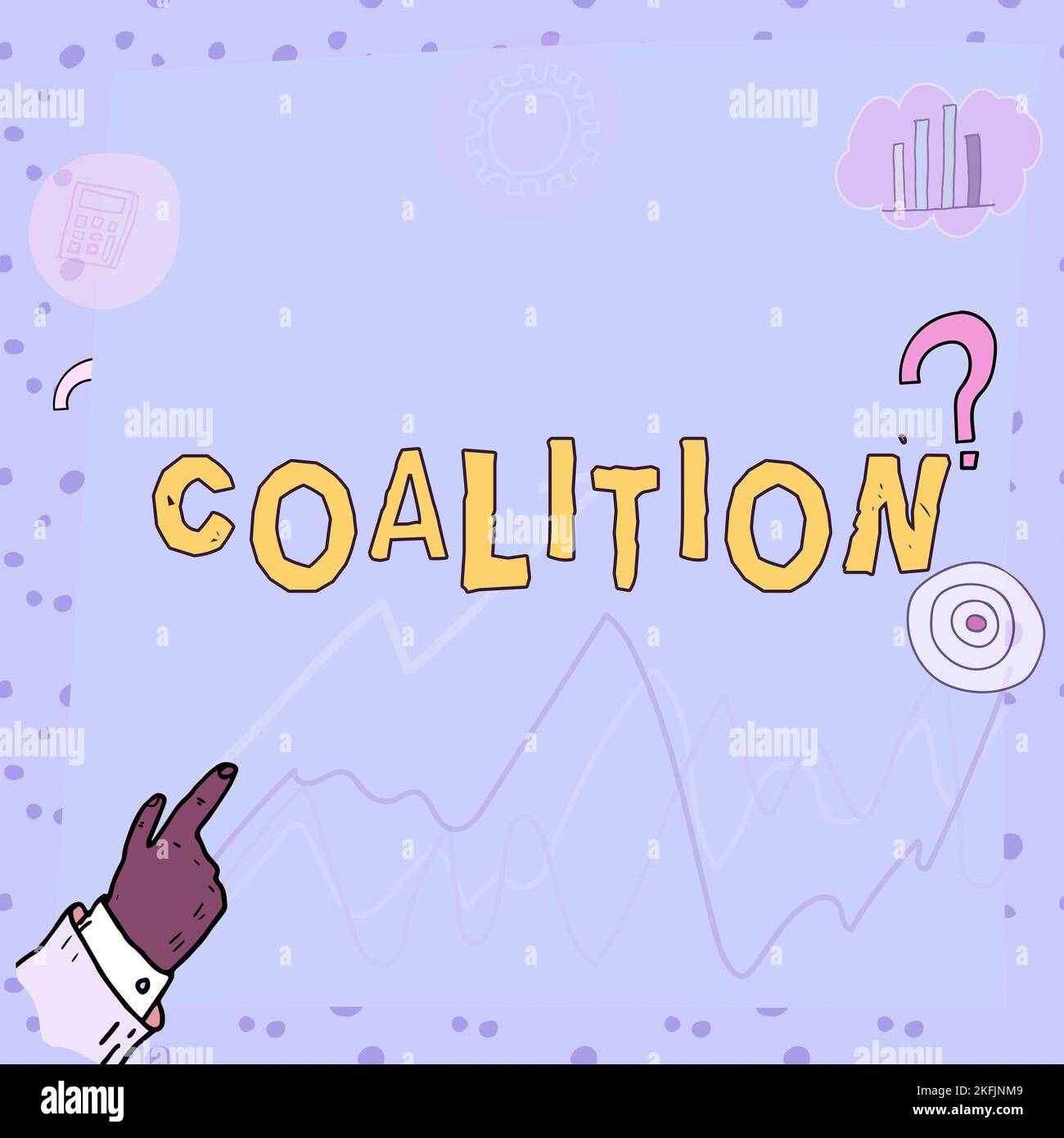 Sign displaying Coalition. Conceptual photo a temporary alliance of ...