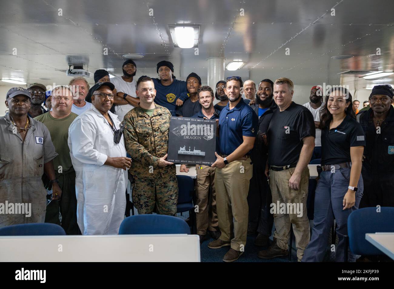 U.S. Marine Corps Maj. Matthew Russell, operations officer with Marine ...