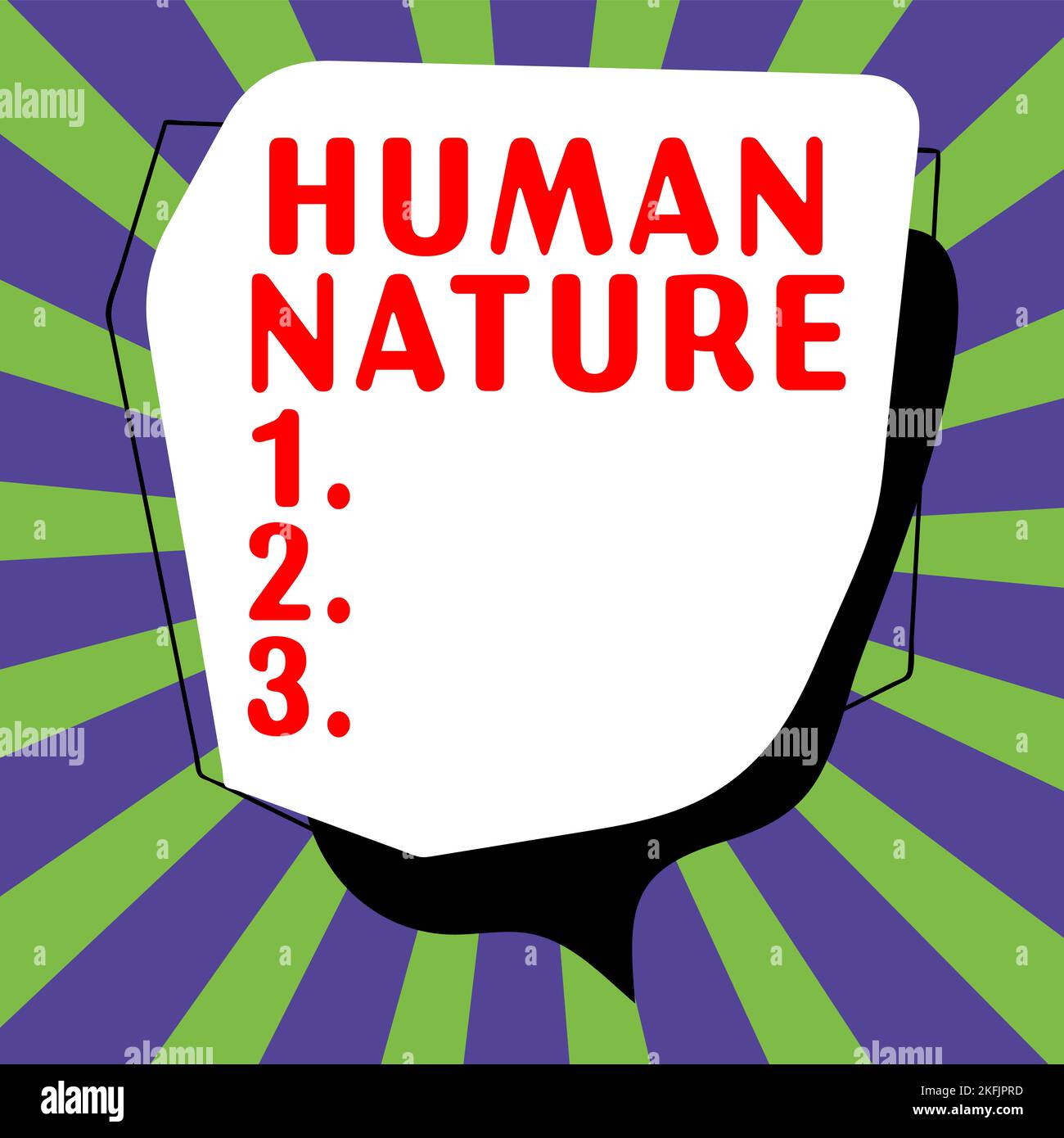 Text showing inspiration Human Nature. Word Written on psychological ...