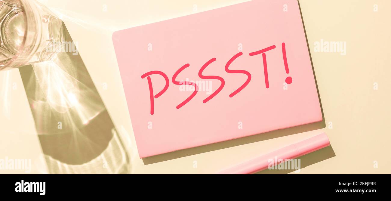 Text caption presenting Pssst. Business idea Expression Way to attract ... Text caption presenting Pssst. Business idea Expression Way to attract ...
