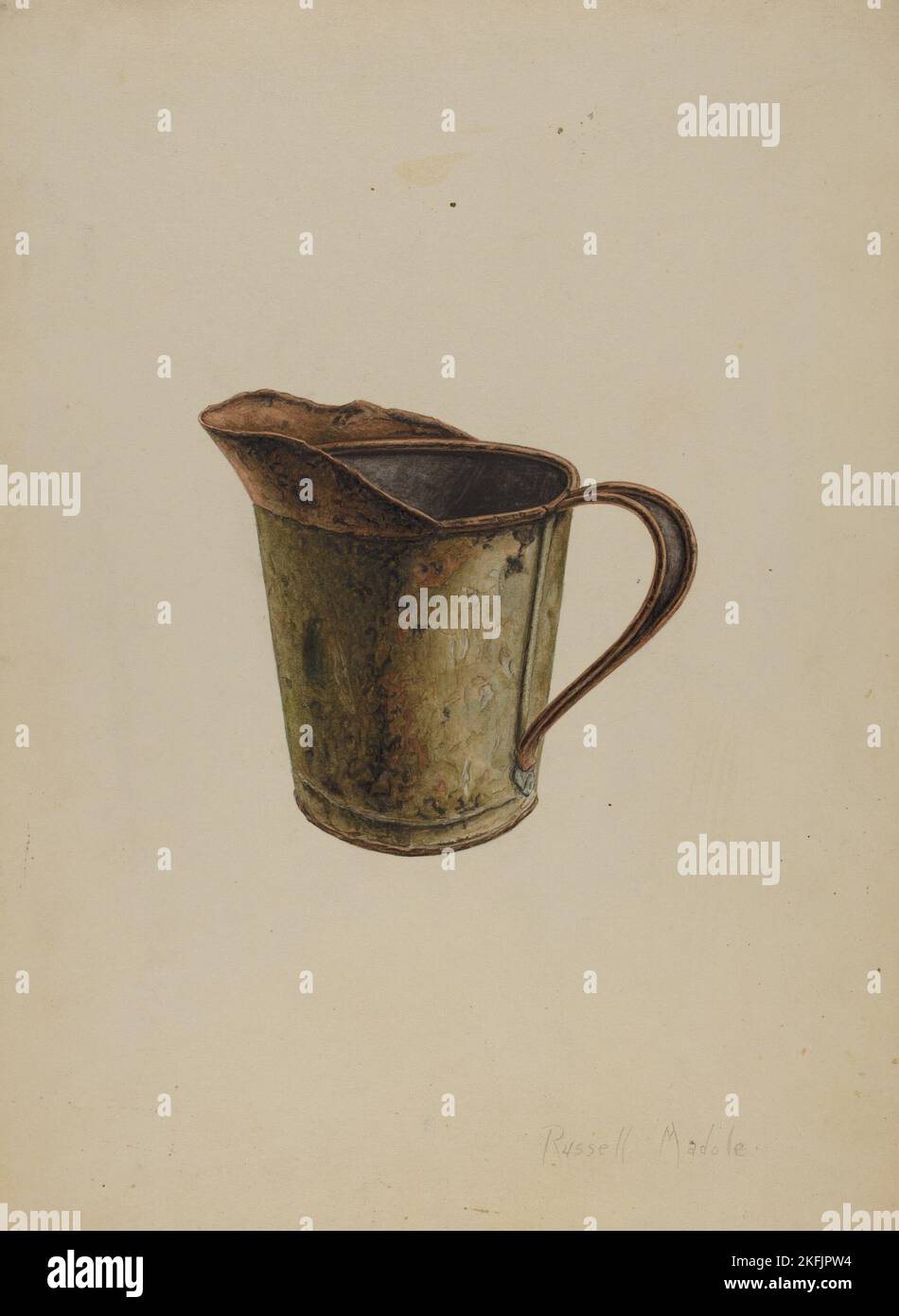 Tin Measuring Cup, c. 1939 Stock Photo - Alamy