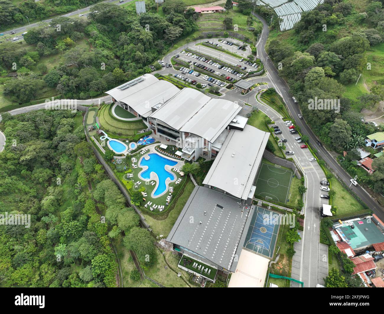 Aerial View of the Santa Ana Country Club in Costa Rica Stock Photo - Alamy