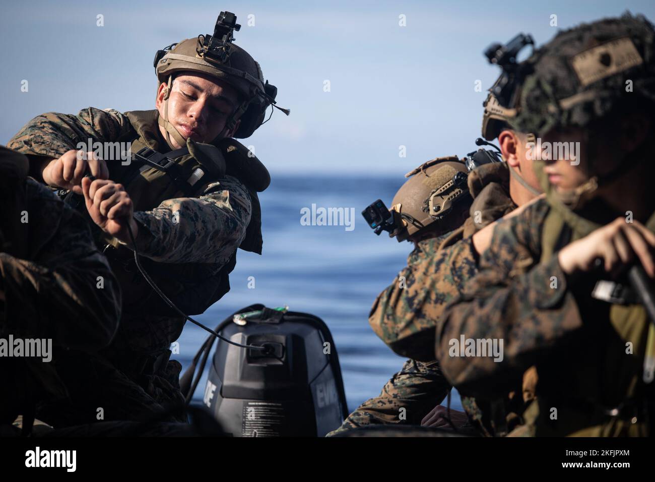 A U.S. Marine with Battalion Landing Team 2/5, 31st Marine ...