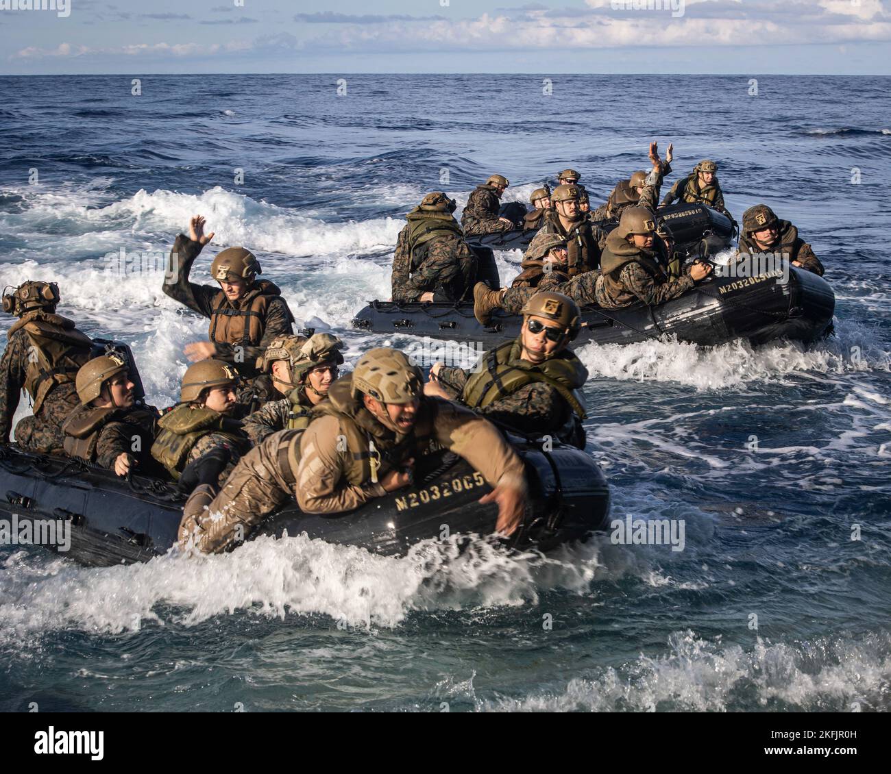 U.S. Marines with Battalion Landing Team 2/5, 31st Marine Expeditionary ...