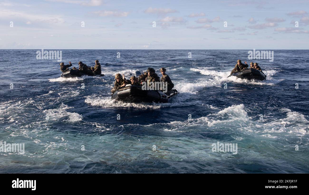 U.S. Marines with Battalion Landing Team 2/5, 31st Marine Expeditionary ...