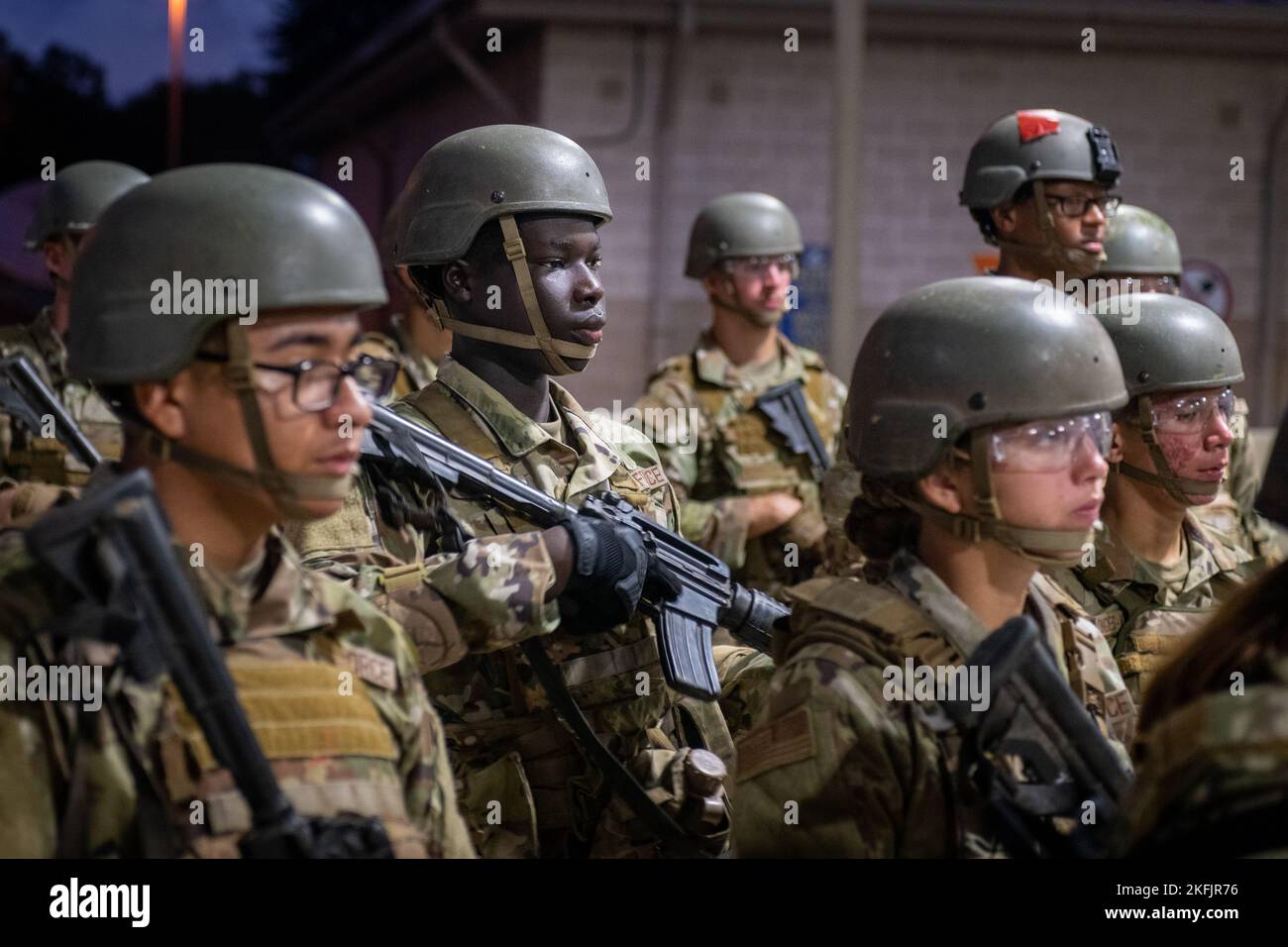 Security Forces trainees at the 343rd Training Squadron prepare to ...