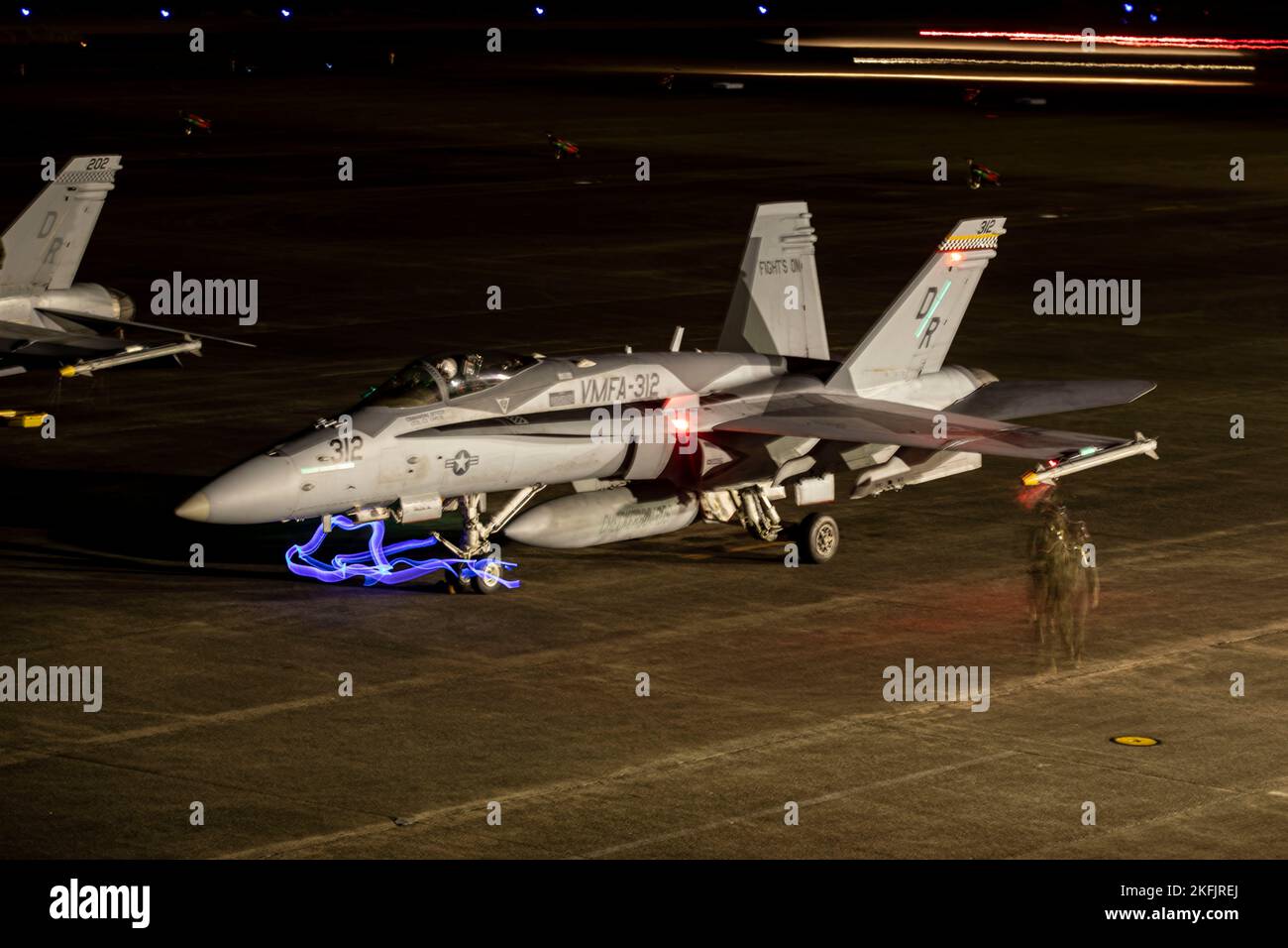 U.S. Marine Corps F/A-18C Hornet aircraft with Marine Fighter Attack ...