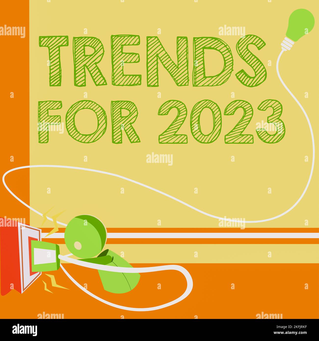 Sign displaying Trends For 2023. Word Written on list of things that ...