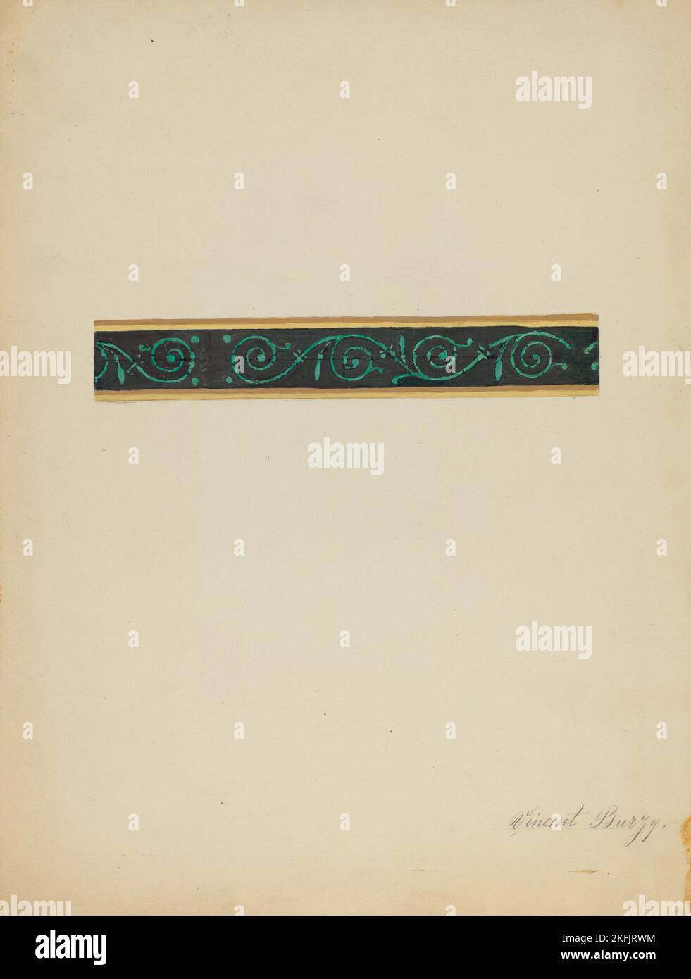 Wall Paper Border, c. 1936 Stock Photo - Alamy