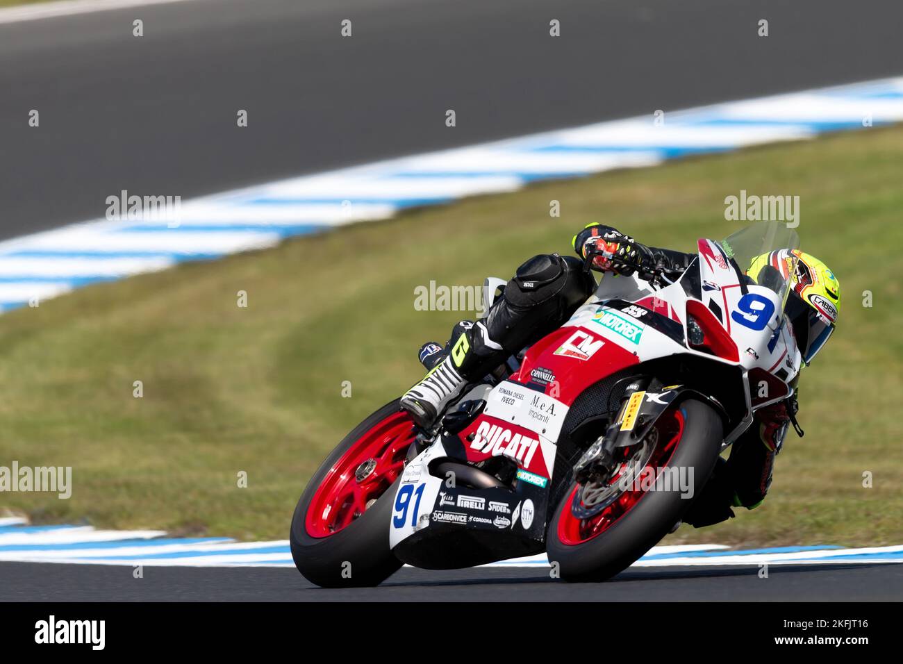 Phillip Island, Australia, 18 November, 2022. Luca Bernardi of San Marino on the CM Racing ...