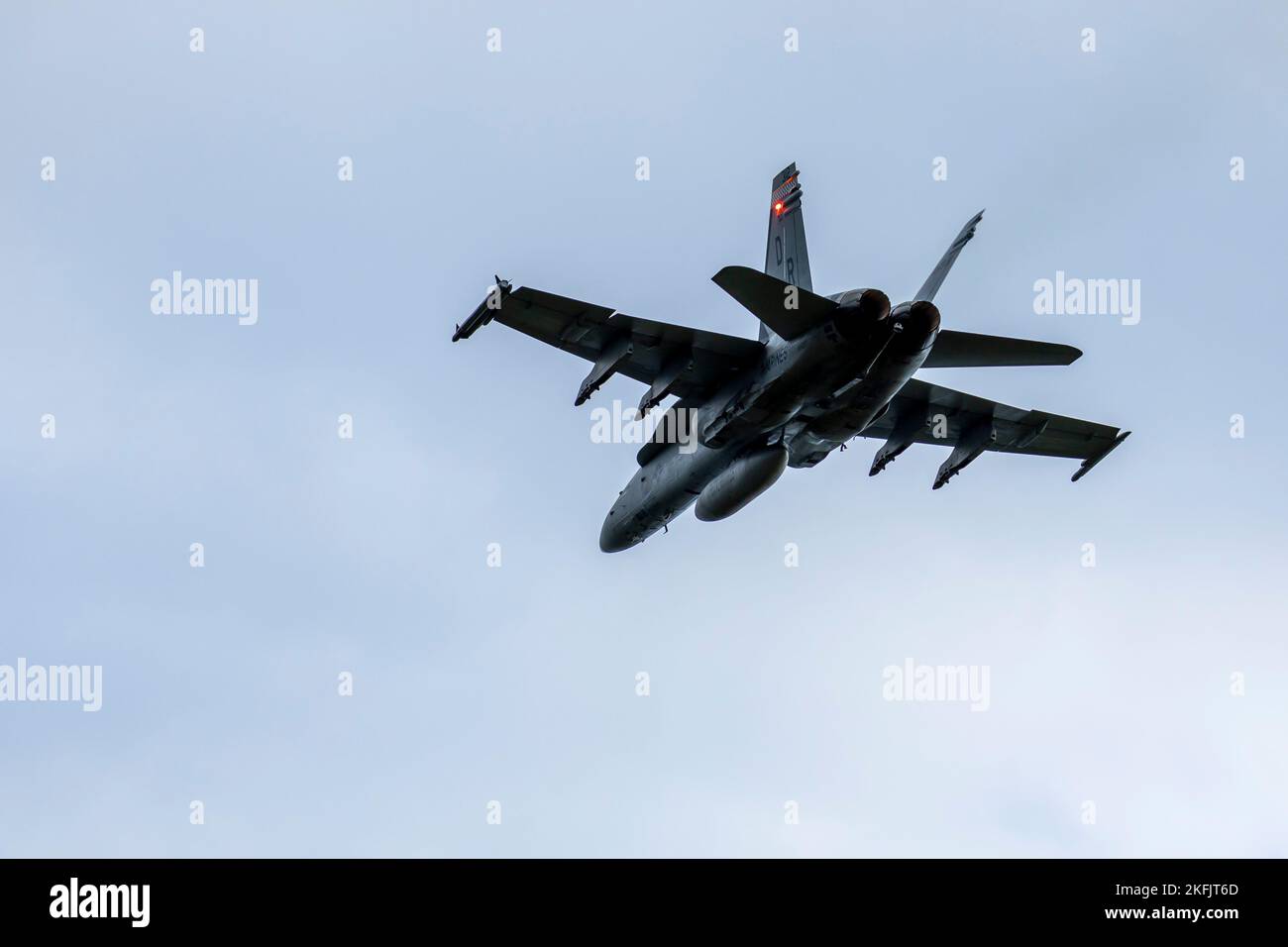 A U.S Marine Corps F/A-18C Hornet aircraft with Marine Fighter Attack ...