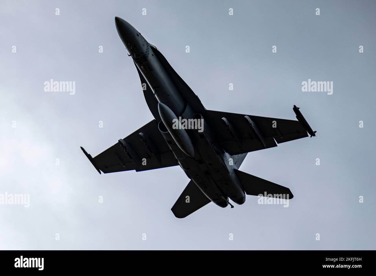 A U.S Marine Corps F/A-18C Hornet aircraft with Marine Fighter Attack ...