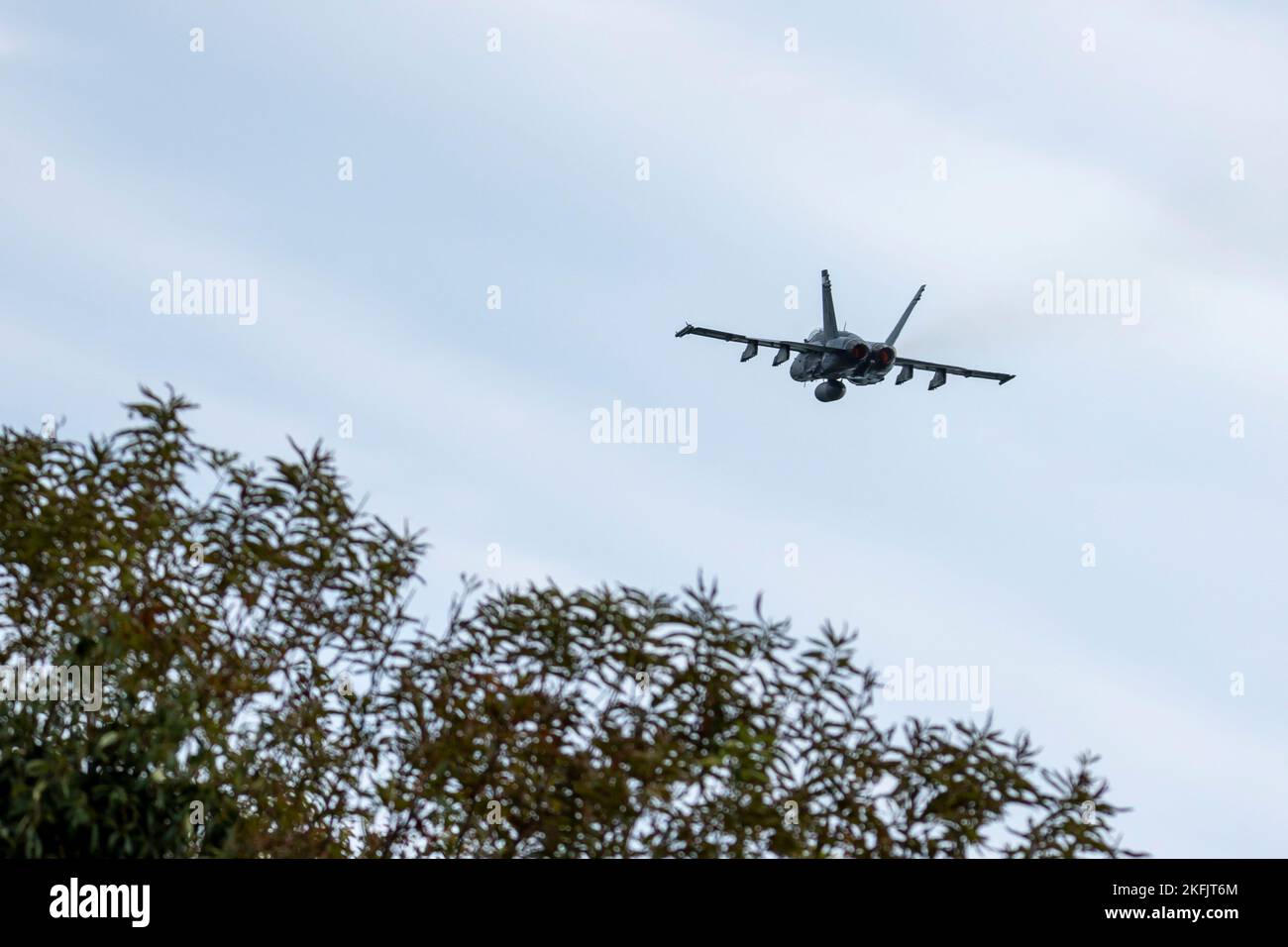 A U.S Marine Corps F/A-18C Hornet aircraft with Marine Fighter Attack ...