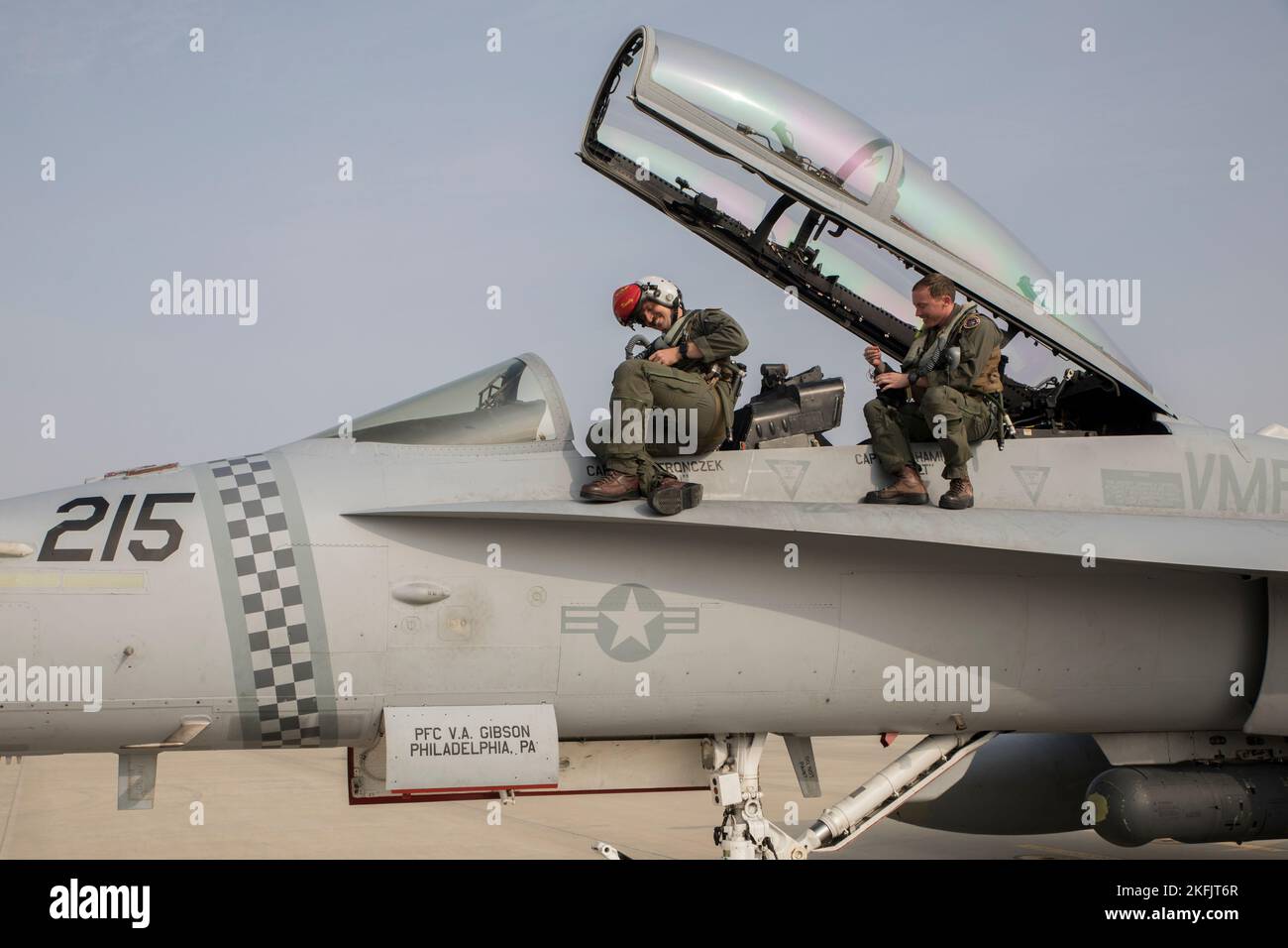 U.S. Marine Corps Capt. Andrew Dunn, an F/A-18D Hornet pilot with ...