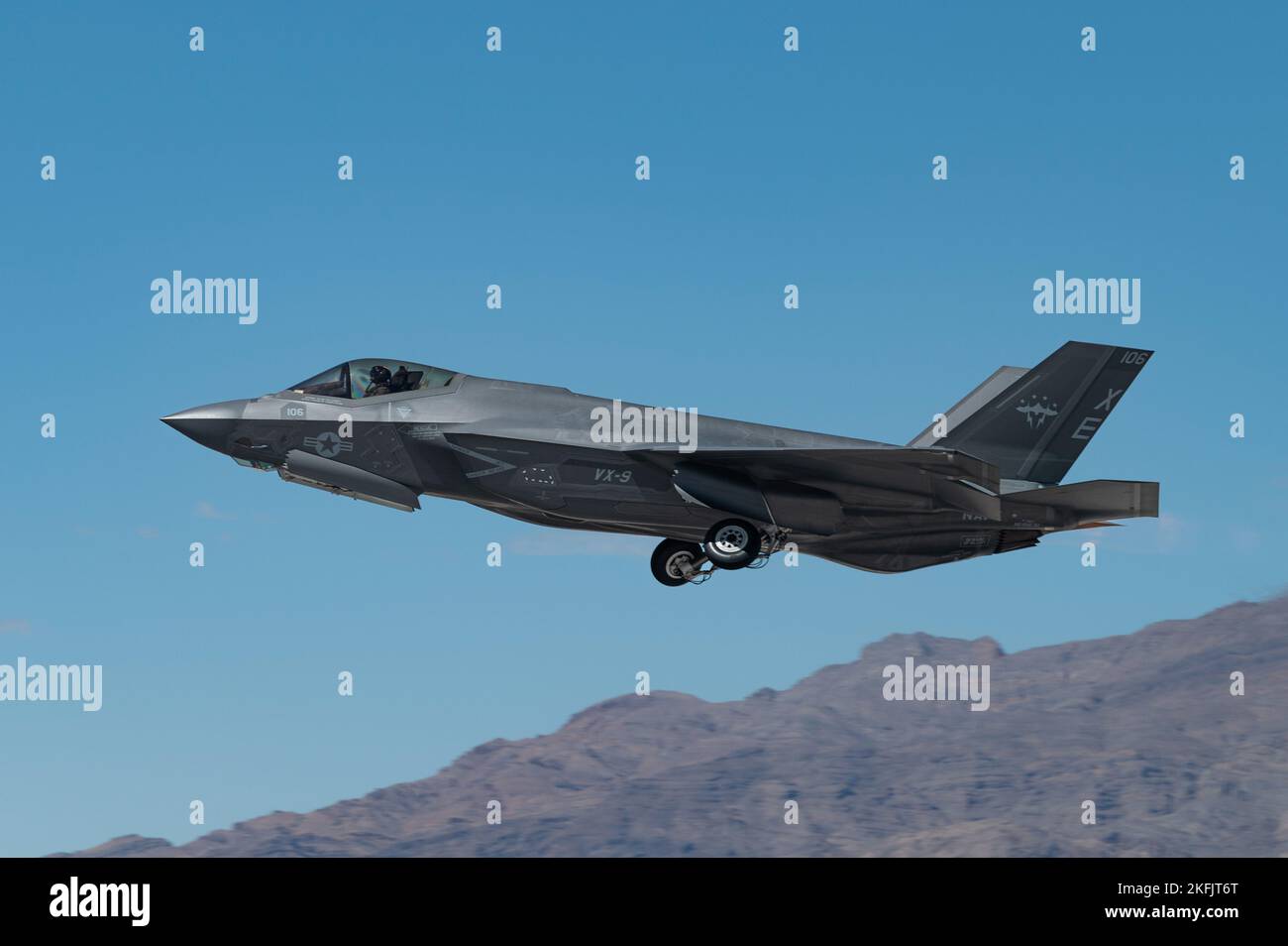 A U.S. Navy F-35C assigned to Air Test and Evaluation Squadron, VX-9 ...