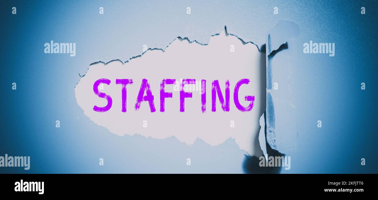 Inspiration showing sign Staffing. Business approach The percentage of ...