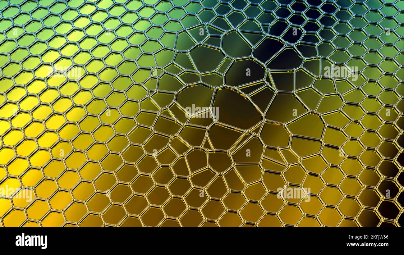 Graphene disorders, conceptual illustration Stock Photo - Alamy