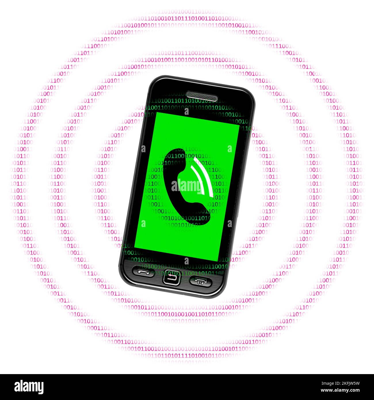 Mobile phone and binary data, conceptual image Stock Photo - Alamy Mobile phone and binary data, conceptual image Stock Photo - Alamy