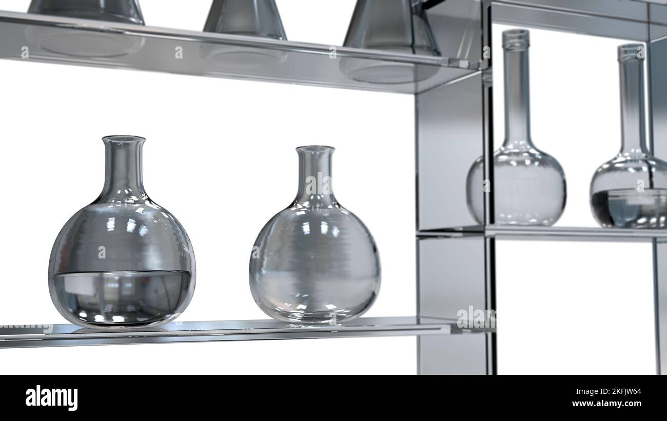 Chemical laboratory glassware flasks hi-res stock photography and ...