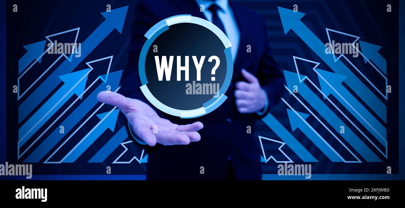 Text Caption Presenting Why Concept Meaning Asking For What Reason And